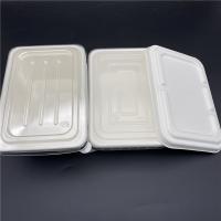 China Environmental Rectangle Biodegradable Bagasse Food Containers for sale