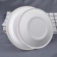 China Lightweight Restaurant Disposable Sugarcane Pulp Plates Convenient for sale