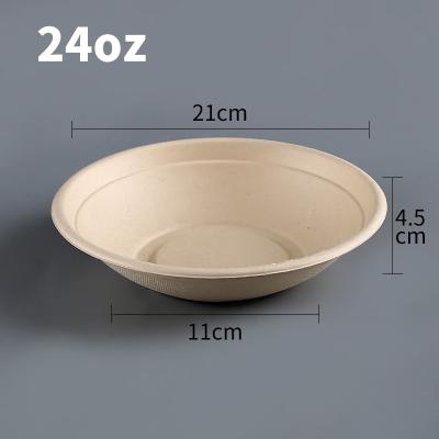 China Bacia livre plástica do bagaço de Straw Fiber do trigo de LFGB 32oz com tampa à venda
