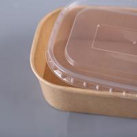 China PP Lid Serving Disposable  Paper Takeaway Fruit Salad Containers for sale