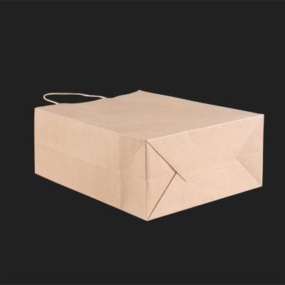 Cina Il regalo di carta riciclabile della maniglia della corda della drogheria insacca il fondo quadrato in vendita
