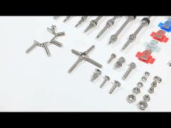 Geomet Dowel Screw Self Drilling Hanger Bolt With DIN6923 Nut And EPDM Washers