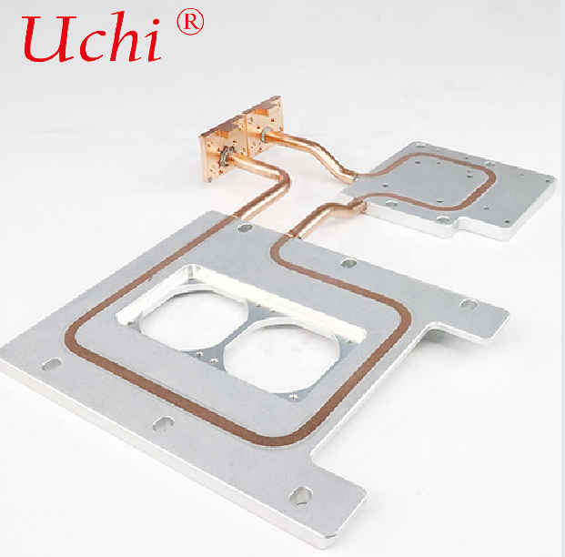 Copper pipe integration in aluminum cold plate