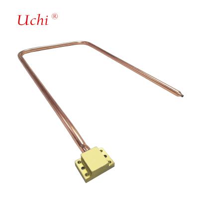China Copper Liquid Cooled Right Angle Curved Bending Heat Pipe for Optical Module Cooling for sale