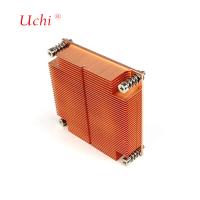 China Custom Copper Thick Fin Skived Heat Sink Electronic Cooling Solution for sale