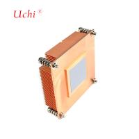 China Custom Copper Thick Fin Skived Heat Sink Electronic Cooling Solution for sale