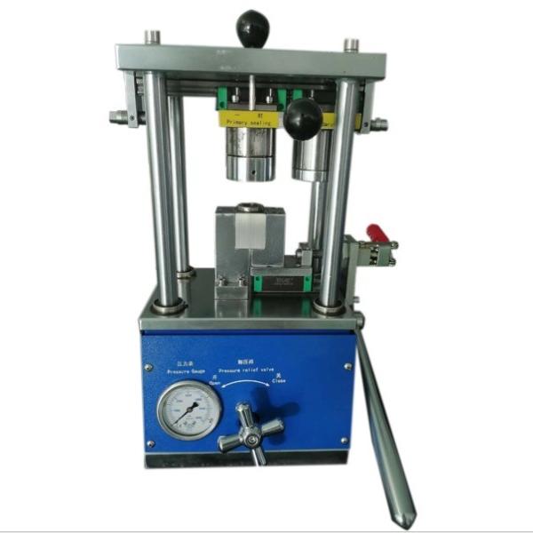 Quality Manual Cylindrical Cell Battery Crimp Sealing Machine 18650  21700 for sale