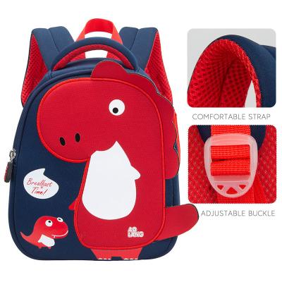 Cina la scuola impermeabile dei bambini del fumetto dello zaino dei bambini del dinosauro 3d insacca l'OEM in vendita