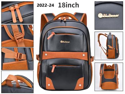 Cina Studente di college a 18 pollici School Bag del cuoio dell'unità di elaborazione degli uomini casuali dello zaino di affari in vendita