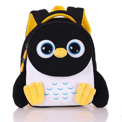 Cina Asilo impermeabile della borsa di scuola dei bambini del bambino del bambino dello zaino 3D dei bambini del pinguino in vendita