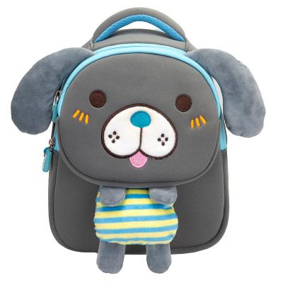 Cina Regalo sveglio dei bambini della borsa del bambino del cane del neoprene della peluche dello zaino della peluche dei bambini del fumetto in vendita
