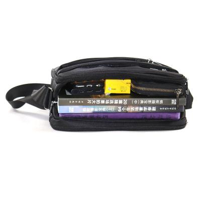 Cina Nylon casuale della spalla del messaggero del sacco per cadaveri inter- nero di Bag Multi Pocket in vendita