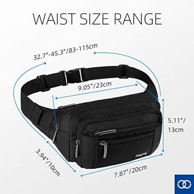 Cina Le donne di Bum Fashion Fanny Pack Men innaffiano la borsa resistente della vita con 6 tasche zippate in vendita