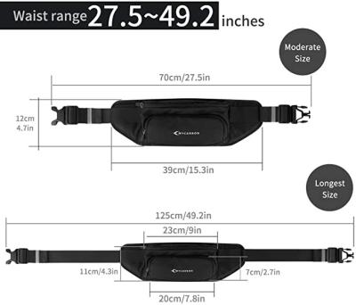 Cina Cinghia impermeabile di Bum Jogging Belt Bag Running del poliestere con la portabottiglia in vendita