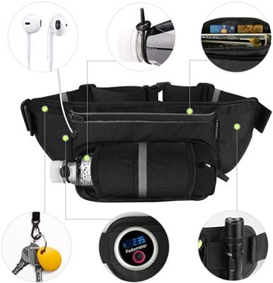 Cina Cinghia impermeabile di Bum Jogging Belt Bag Running del poliestere con la portabottiglia in vendita