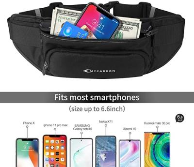 Cina Cinghia impermeabile di Bum Jogging Belt Bag Running del poliestere con la portabottiglia in vendita