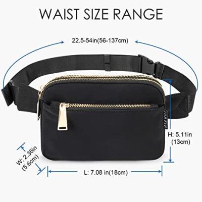 Cina Modo casuale Fanny Pack Adjustable Belt Bag per il viaggio di allenamento di aria aperta in vendita