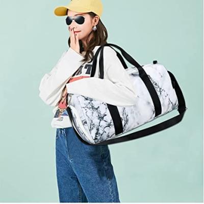 Cina Il Marble White mette in mostra le borse di Duffle per le donne 800g casuale degli uomini in vendita
