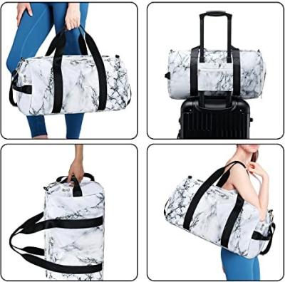 Cina Il Marble White mette in mostra le borse di Duffle per le donne 800g casuale degli uomini in vendita