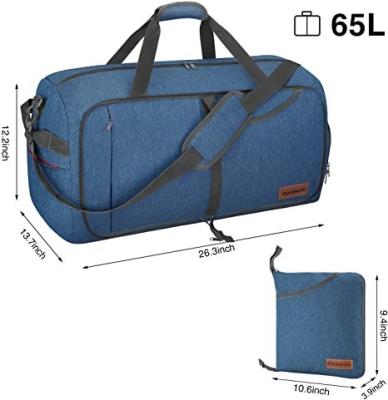 Cina borsa pieghevole del Weekender del Duffel di viaggio 65l per lo strappo impermeabile delle donne degli uomini resistente in vendita