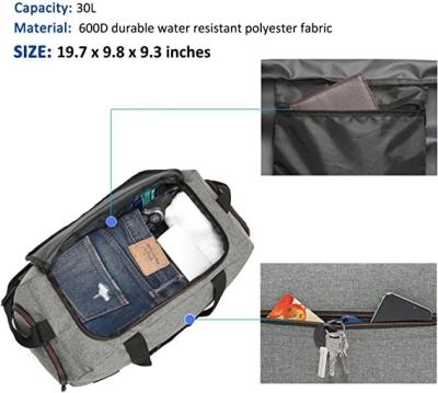 Cina Resistente di acqua delle borse di Duffle di sport del Weekender con il compartimento della scarpa in vendita