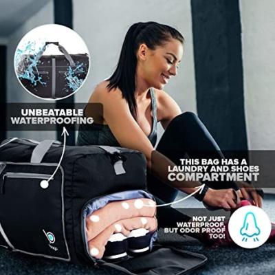 Cina Zaino pieghevole del Duffel della borsa di Duffle di sport 60l per il peso leggero degli uomini delle donne impermeabile in vendita