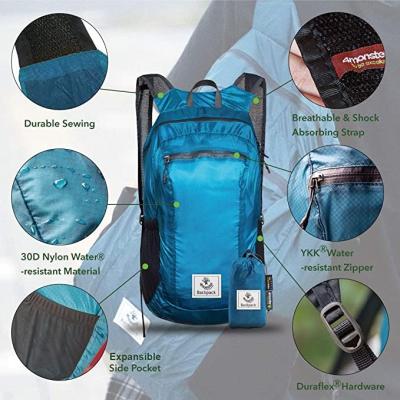 Cina Escursione del materiale resistente leggero dell'acqua 70L Oxford dello zaino di Daypack Packable in vendita