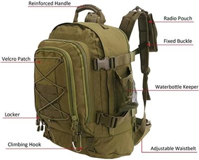 Cina Materiale di campeggio militare tattico estensibile di Oxford dello zaino 60l in vendita