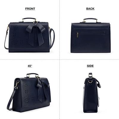 Cina Arco staccabile del computer portatile del vegano delle donne della borsa della spalla del computer della borsa di cuoio di Satchel in vendita