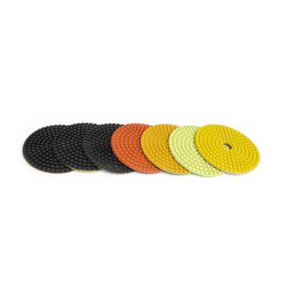 China 7 Oppoetsen van de Band het Natte Diamond Polishing Pad For Concrete van de stappenhars Te koop