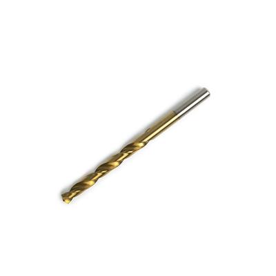Cina 16mm Sharp Gold Metal Drilling Bit Tin Coated High Speed Steel Twist in vendita
