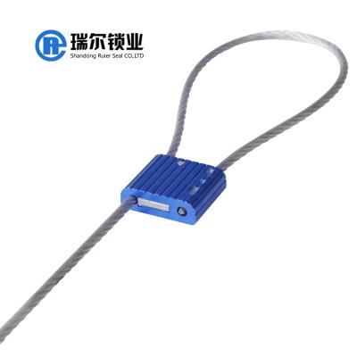 China REC105  Disposable aluminum cable seal with bar code,Numbering for sale