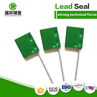 China Diameter & length as per custom ordered metal alloy security cable seals for sale