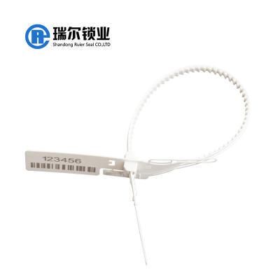 China Pull tight security adjustable plastic length packaging seal for bags with logo for sale