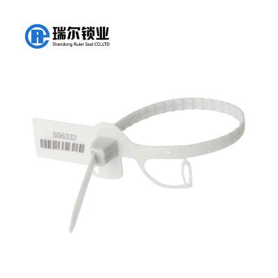 China Cheapest wide use Pull Tight Container Seals barcode plastic seals for cash bags for sale