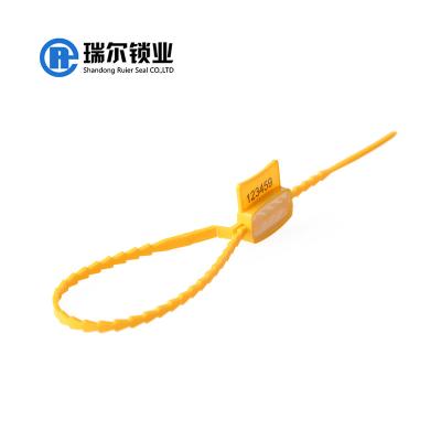 China plastic seal tear off plastic tag tie lock for sale with laser printing for trailer car for sale