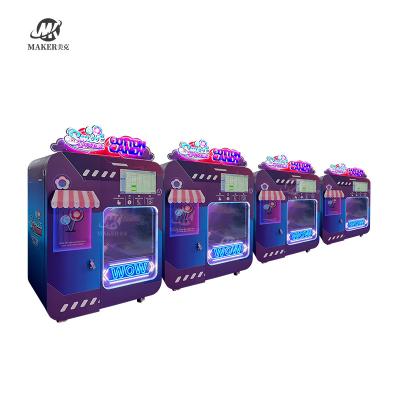 Cina Coin Payment Cotton Candy Vending Machine Smart Control Electric Fairy Floss Maker in vendita