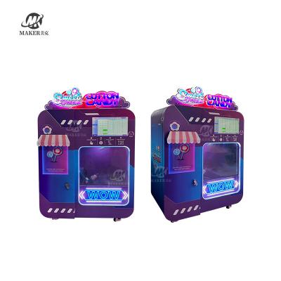 Cina Coin Payment Cotton Candy Vending Machine Smart Control Electric Fairy Floss Maker in vendita