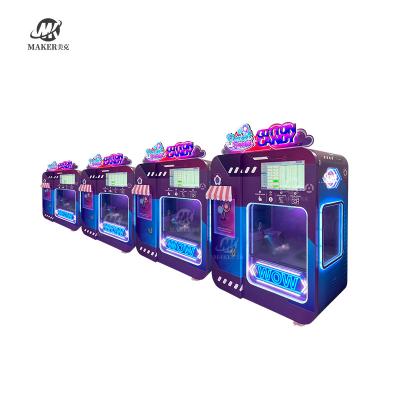 Cina Coin Payment Cotton Candy Vending Machine Smart Control Electric Fairy Floss Maker in vendita