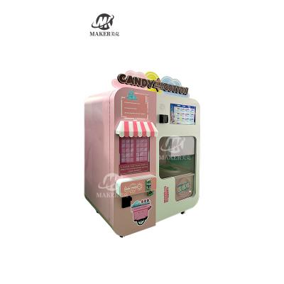 Cina Acrylic Robot Cotton Candy Vending Machine 100-260V Electric Sugar Candy Machine in vendita