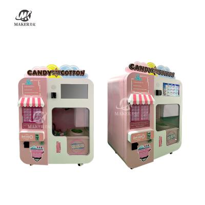 Cina Acrylic Robot Cotton Candy Vending Machine 100-260V Electric Sugar Candy Machine in vendita