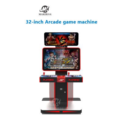 China 1080p Screen Cabinet Arcade Fighting Game Machine With Sanwa Controls Multi Games à venda
