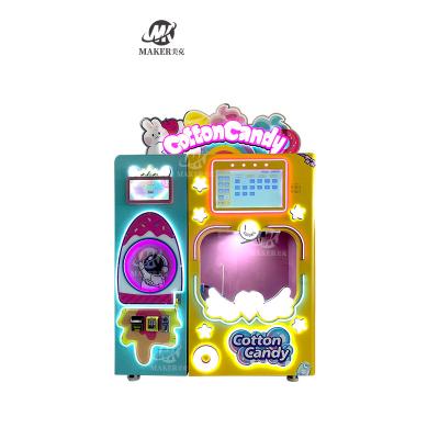 Cina Professional Sweet Cotton Candy Sugar Robot Candy Floss Vending Automatic Machine for Commercial Dispenser Vending in vendita