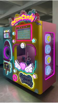 Cina Professional Full Automatic Cotton Candy Vending Machine Coin Operated Robot Electric with Cotton Candy Recipe Included in vendita