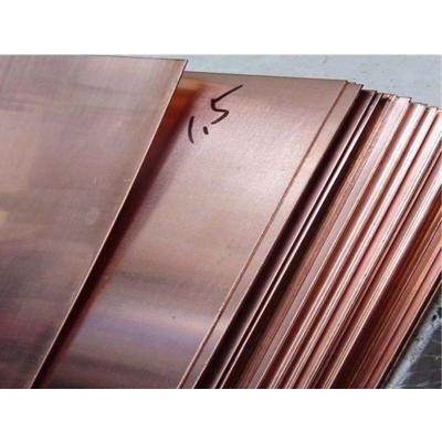 Cina Il piatto di rame puro 4x8 di 99% rama lo strato 0.5mm a 5mm C10100 in vendita