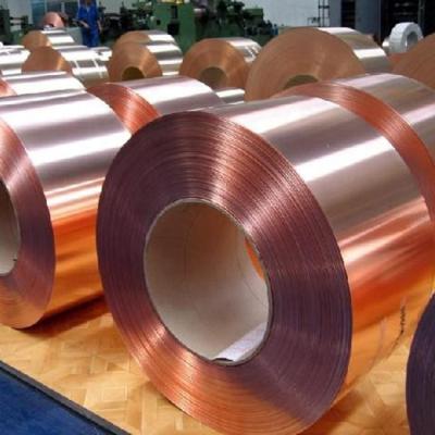 Cina 0.15-5.0mm striscia di rame pura della stagnola della bobina 99,99% C11000 per elettronica in vendita