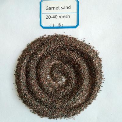 China natural Garnet 20/40 mesh for carbo surface sandblasting Garnet sand 20~40 mesh gritz for sale