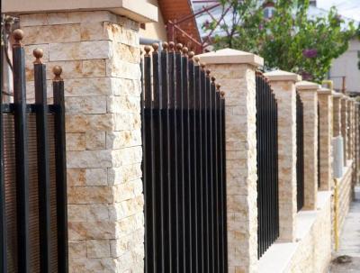 China beige yellow marble veneer cladding flat panel cultured stone stacked stone ledge stone glued flagestone with corner for sale