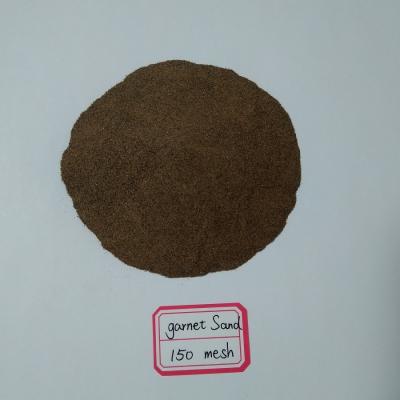 China 150 mesh grain waterjet abrasive garnet sand for CNC cutting use and abrasive paper making 25kg /bag for sale