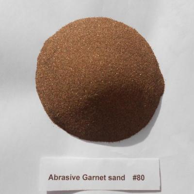 China CNC waterjet cutting Abrasive Garnet sand 80 mesh gritz Washed and filtered for sale